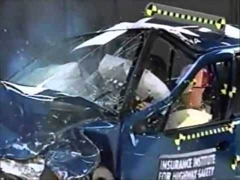 81. IIHS Crash Test 1997, 1998 Kia Sephia #shorts - YouTube