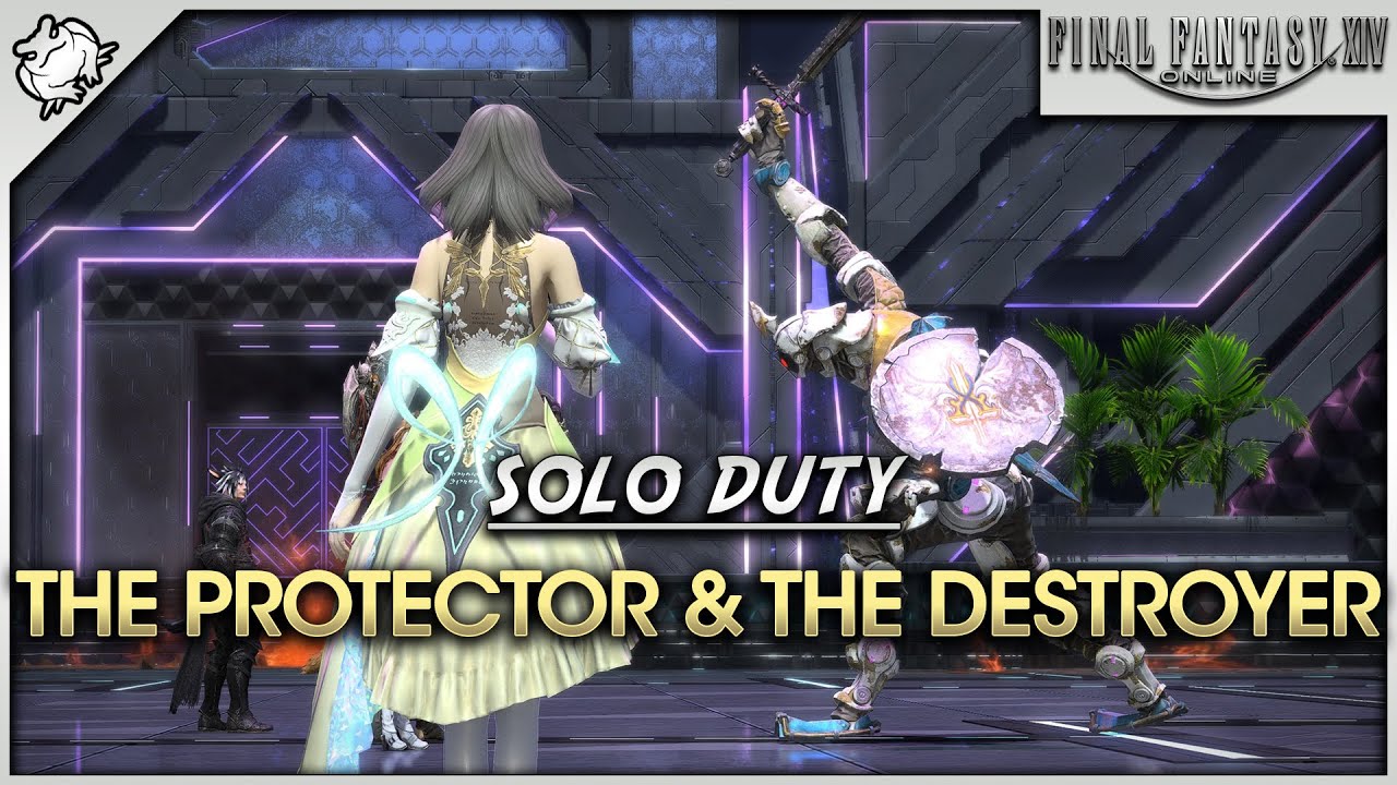 FFXIV - The Protector and the Destroyer (Solo Duty) - YouTube