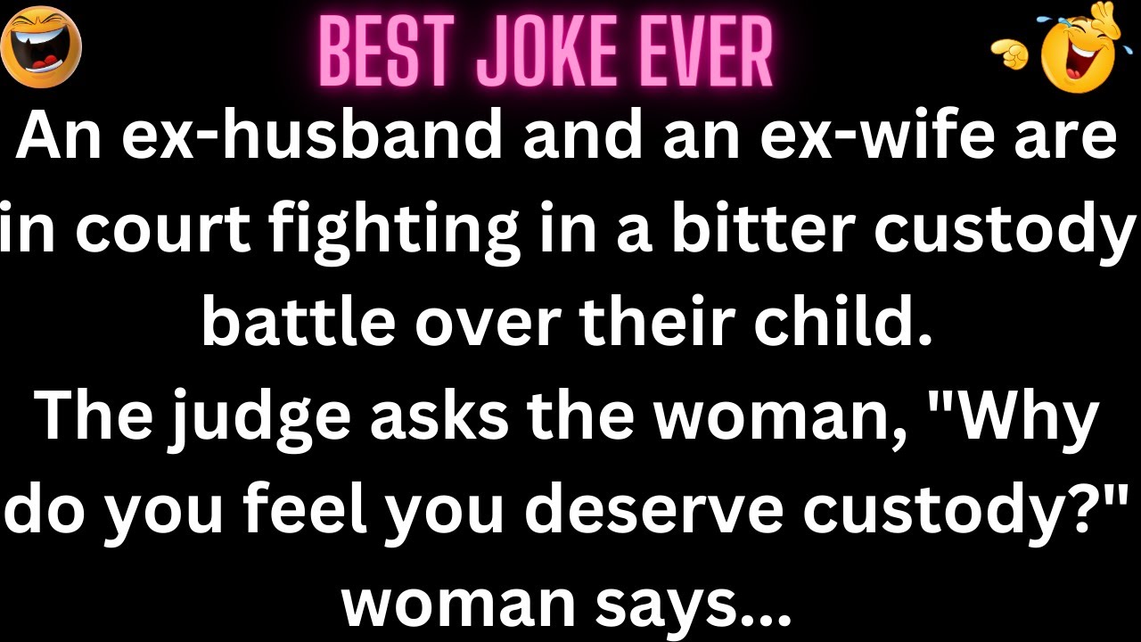 😂 Joke Of The Day | An ex-husband and an ex-wife are in court | #jokes ...