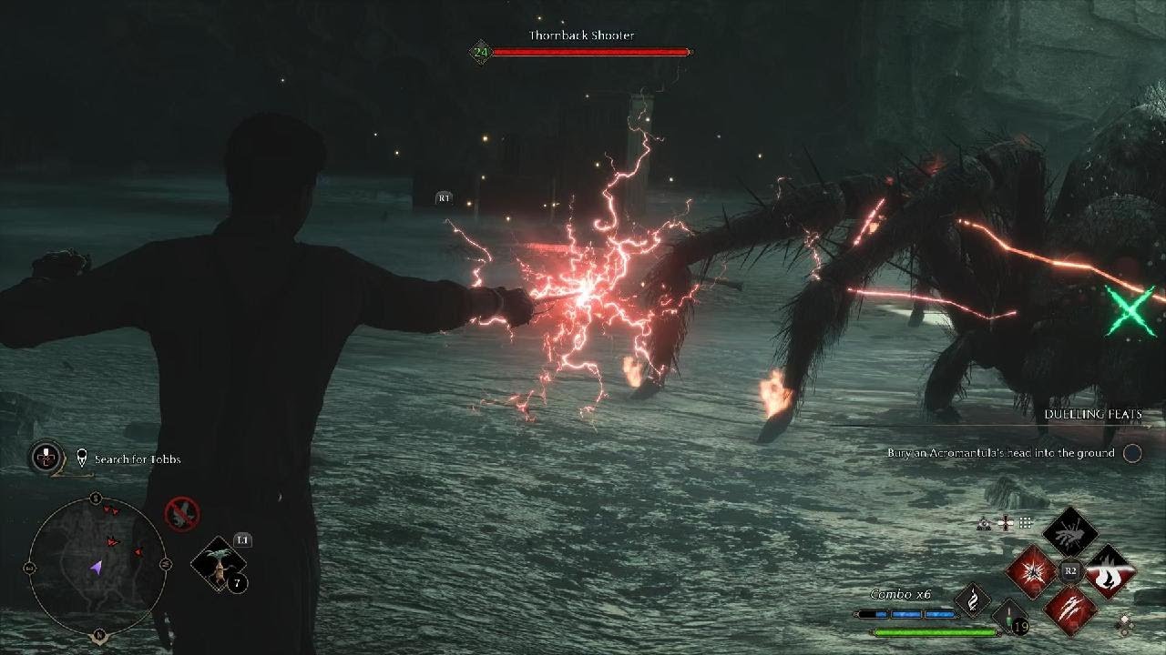 Hogwarts Legacy spider boss - YouTube