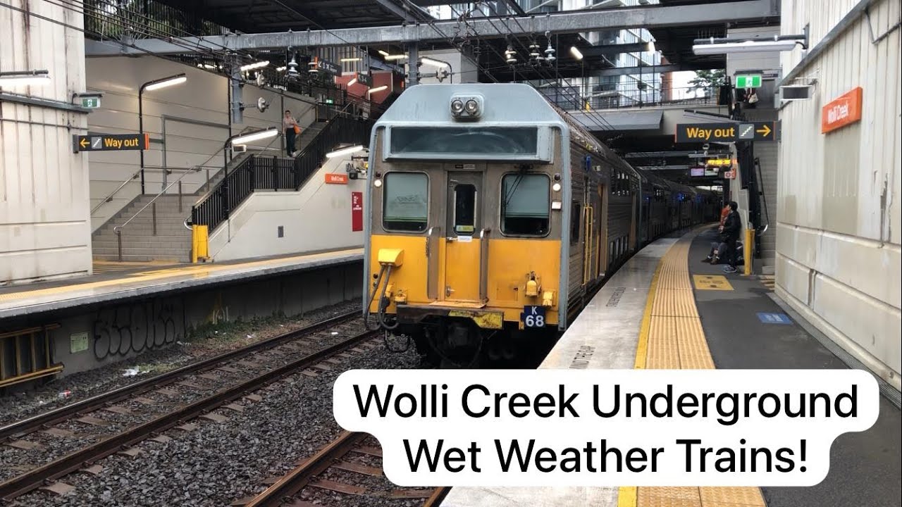 Wolli Creek Underground Trains in Wet Weather | Train Vlog #27 - YouTube