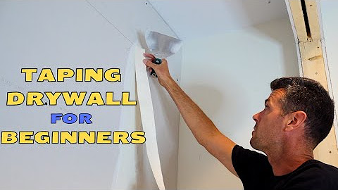 A Beginner's Guide to Taping Drywall - YouTube