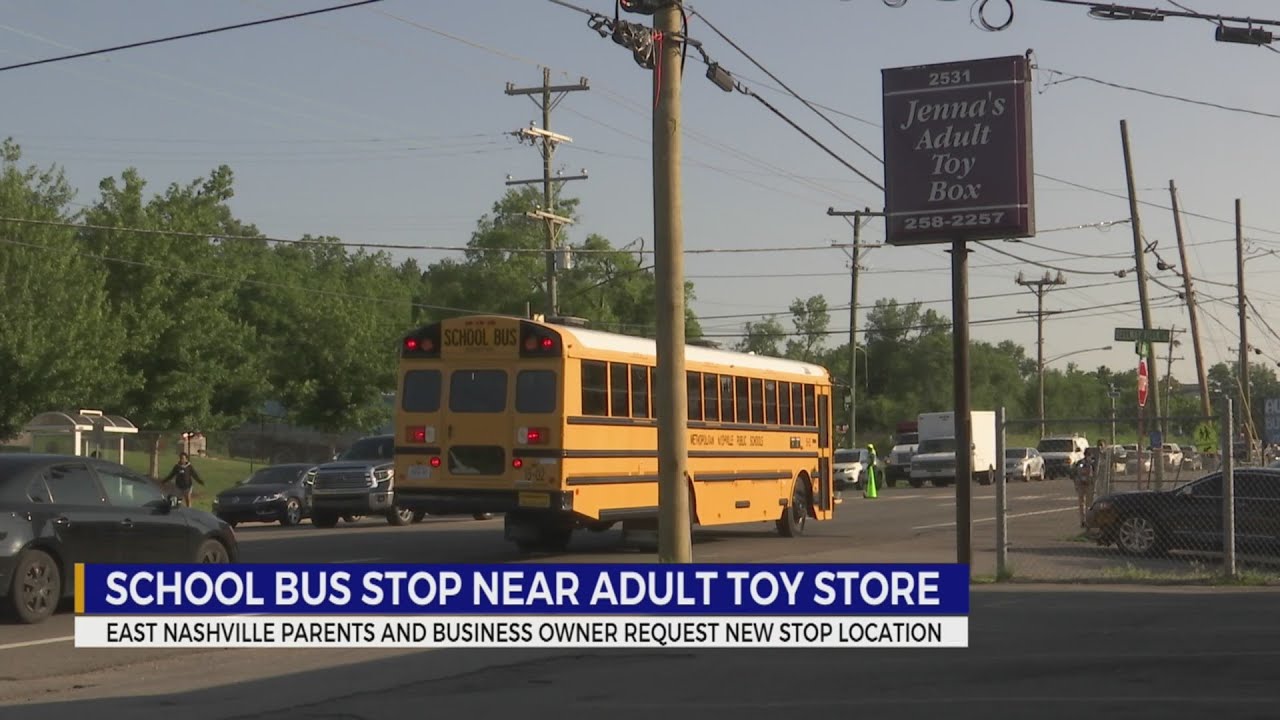 TN elementary school bus stop outside adult toy shop causing concern ...