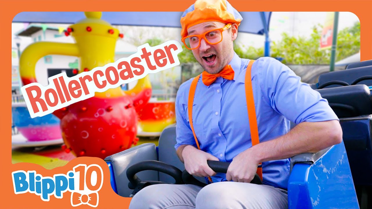 Blippi's Top Ten Amusement Parks! | BEST OF BLIPPI TOYS | Educational ...