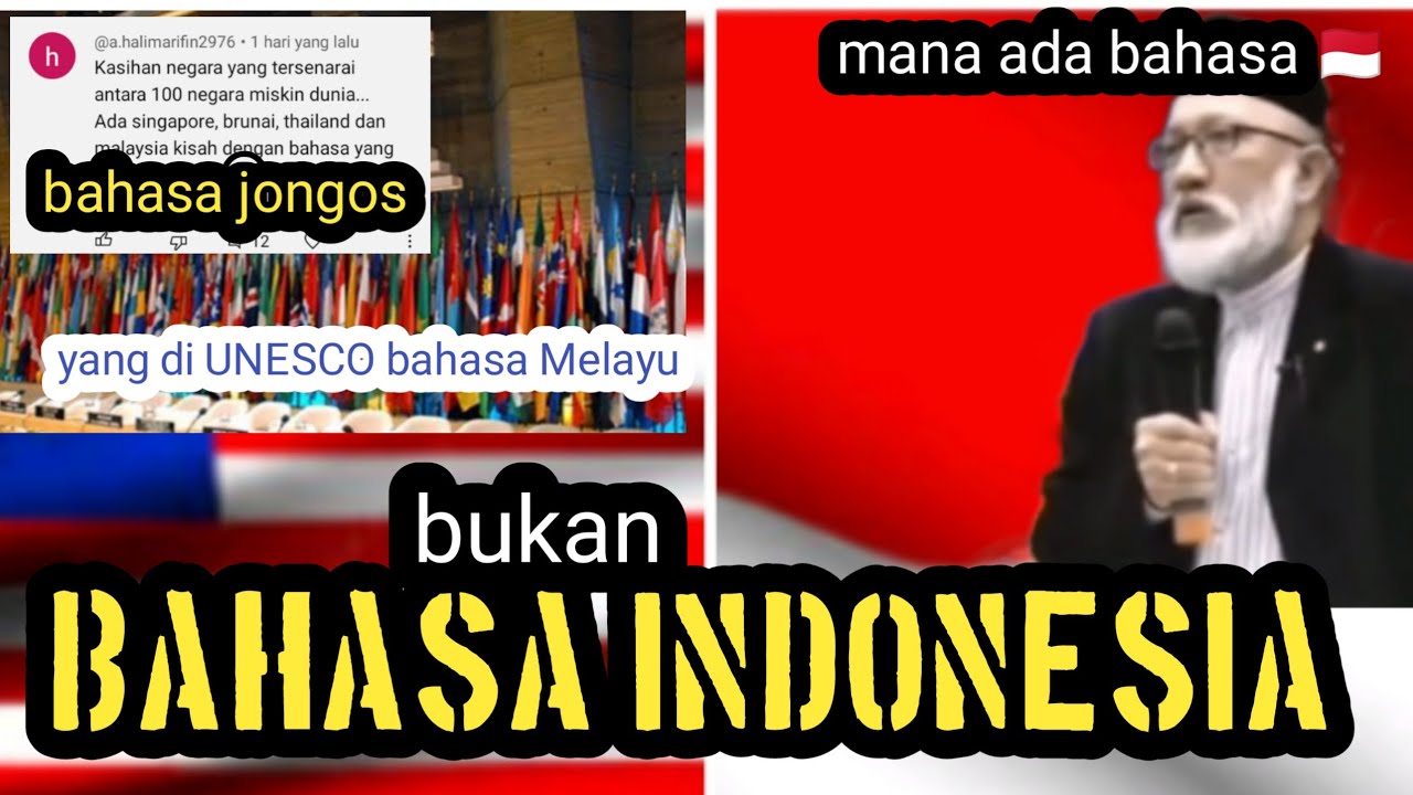 🛑 Gawat yang resmi jadi bahasa UNESCO itu bahasa Melayu ,nah lo ! - YouTube