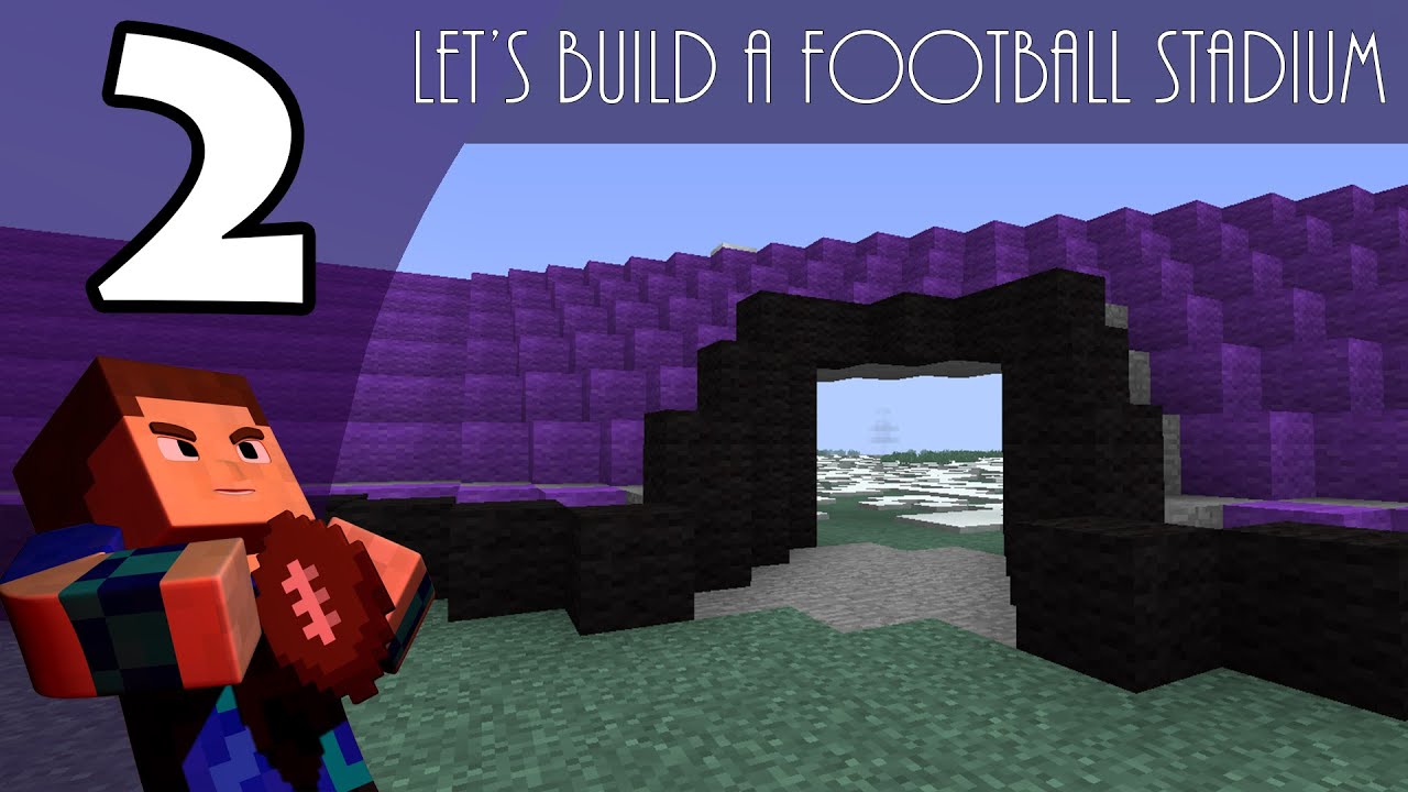 Minecraft Creative: Let's Build a Football Stadium | EP2 | Seats - YouTube