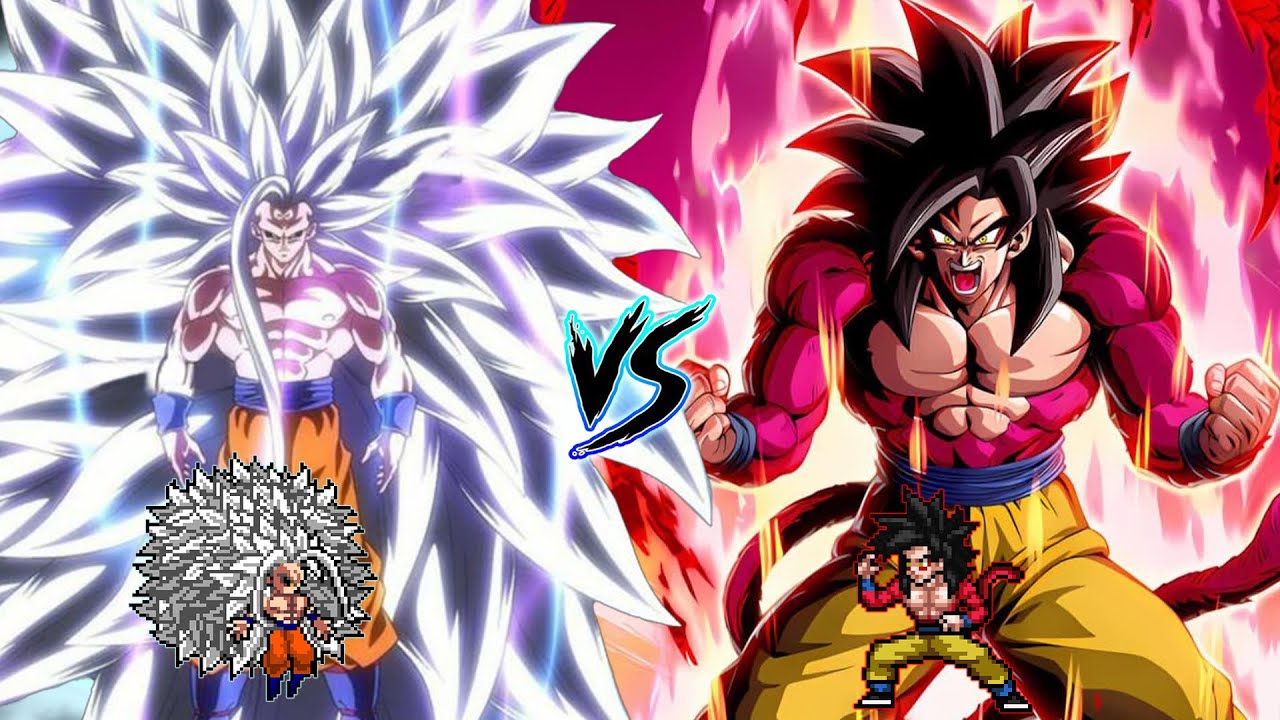 🔥GOKU UI SSJ INFINITY VS SON GOKU SSJ4 V5 IN JUMP FORCE MUGEN - YouTube