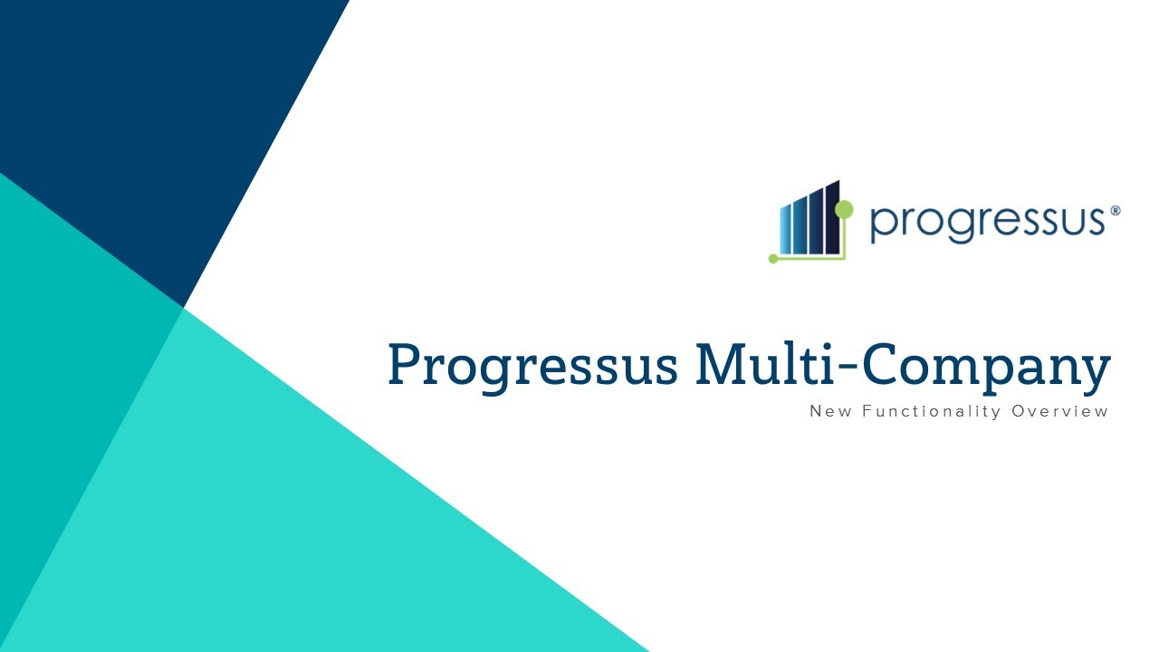 Progressus Multi-Company overview - YouTube