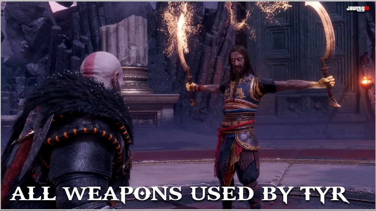 All Weapons Used by Tyr Showcased (But he gets beaten everytime) - God ...