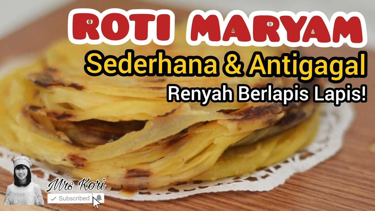 Resep Roti Maryam Konde Berlapis Seperti Mie Youtube