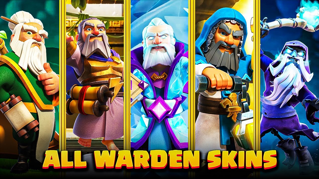 All Grand Warden Skins Animation - Clash of Clans Animation - YouTube