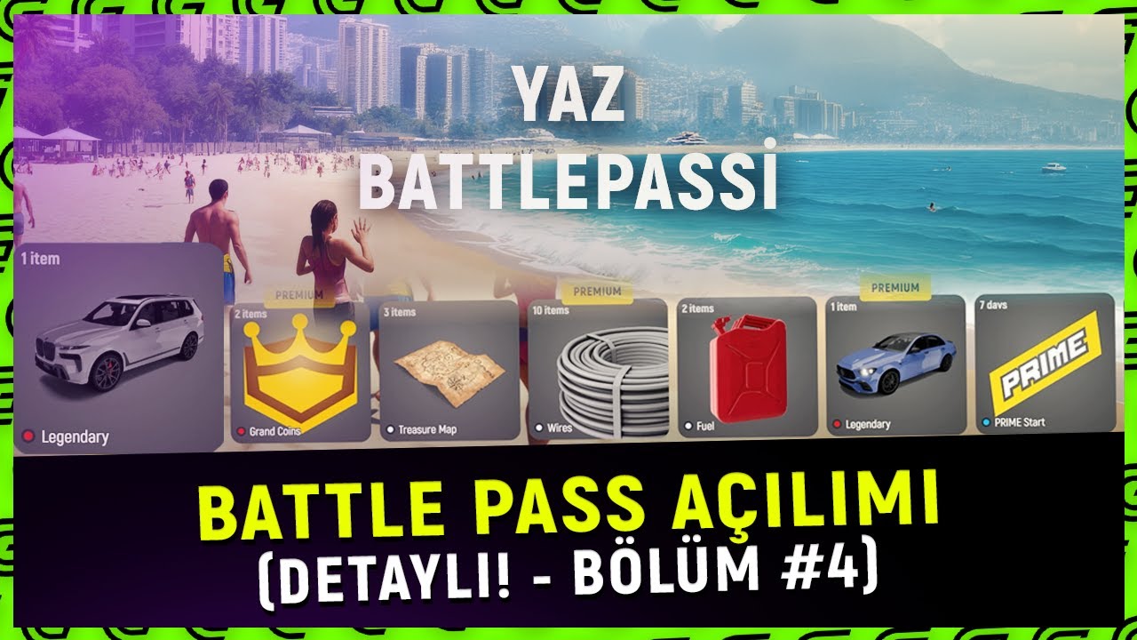 GTA 5 RP - BATTLE PASS AÇILIMI #4 - (2025 Yaz BP) - YouTube