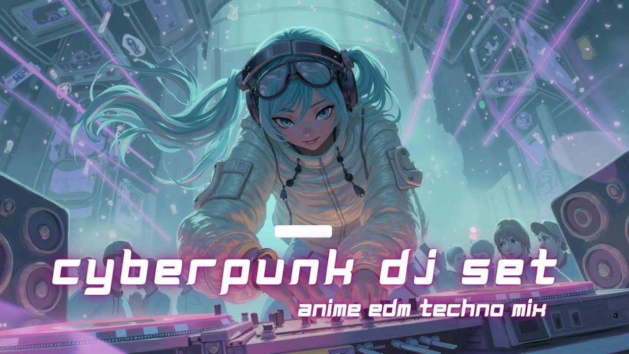 Anime EDM Techno Mix | Cyberpunk DJ Set | Future Rave Vibes | Digital ...