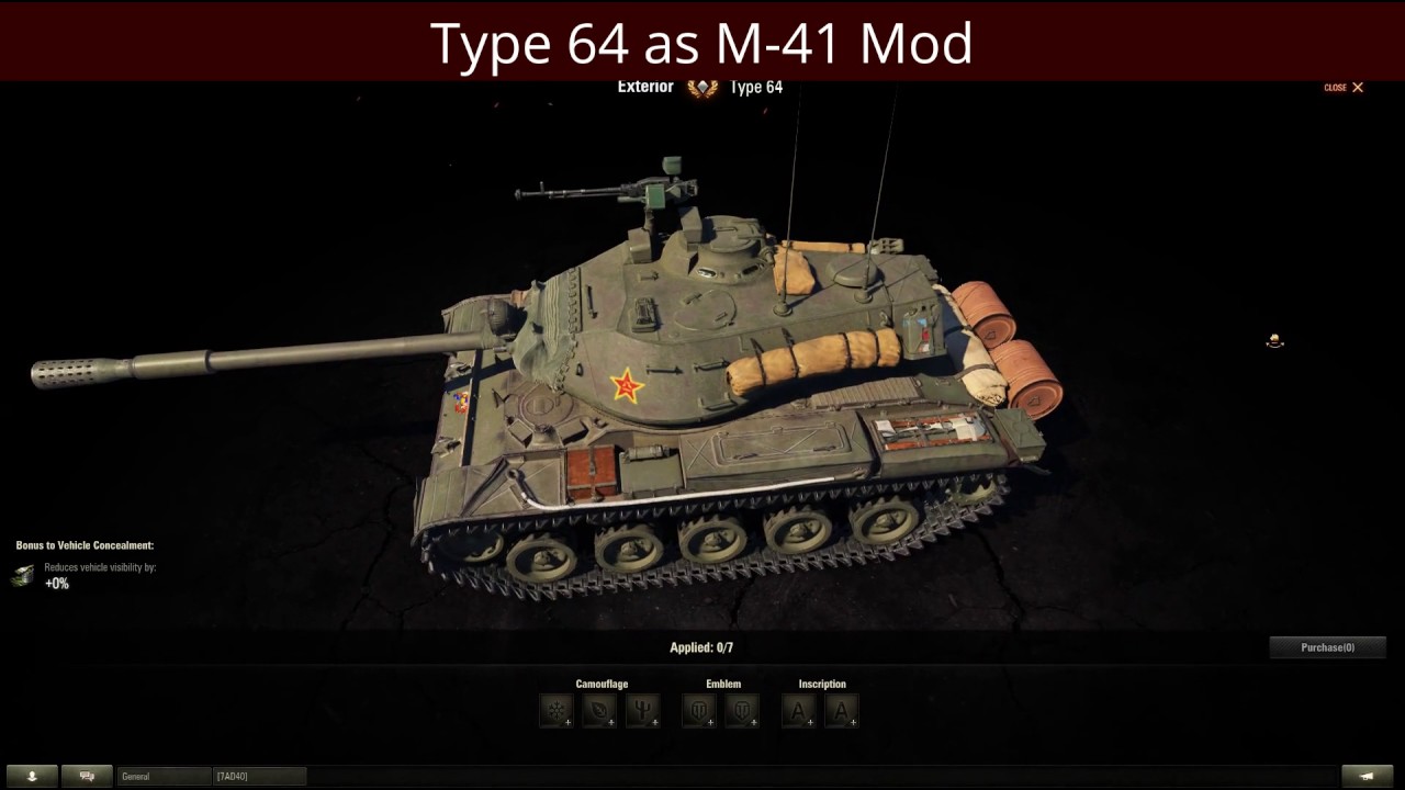 Type 64 as M41 Light Mod - YouTube