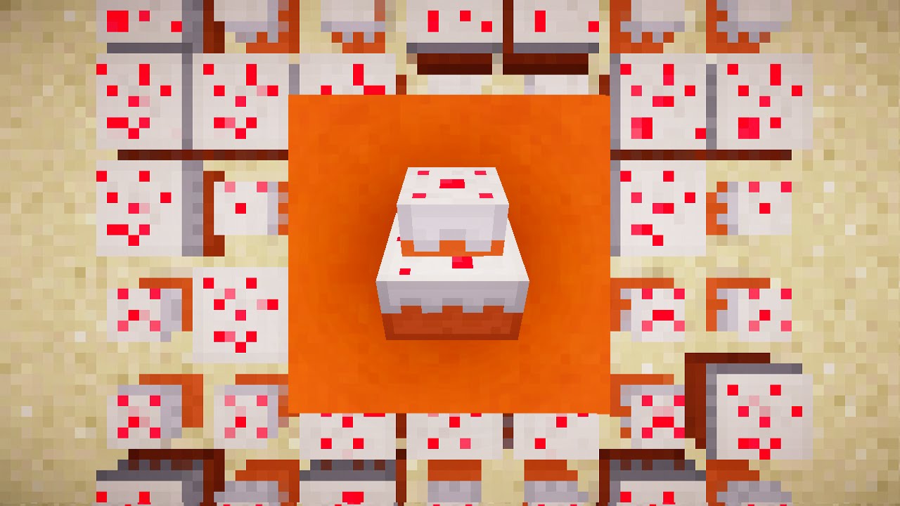 Minecraft : How to Make a Two Tier Cake - YouTube