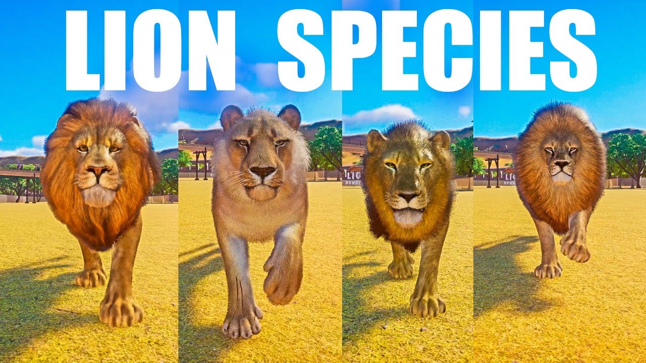 LION Species Speed Races in Planet Zoo includes Steppe Lion, Barbary ...