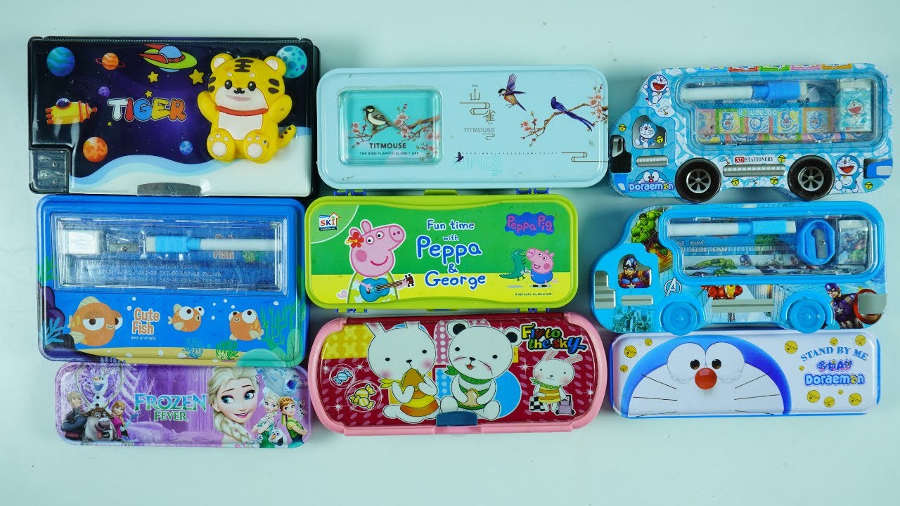 My Pencil Box Collection - YouTube