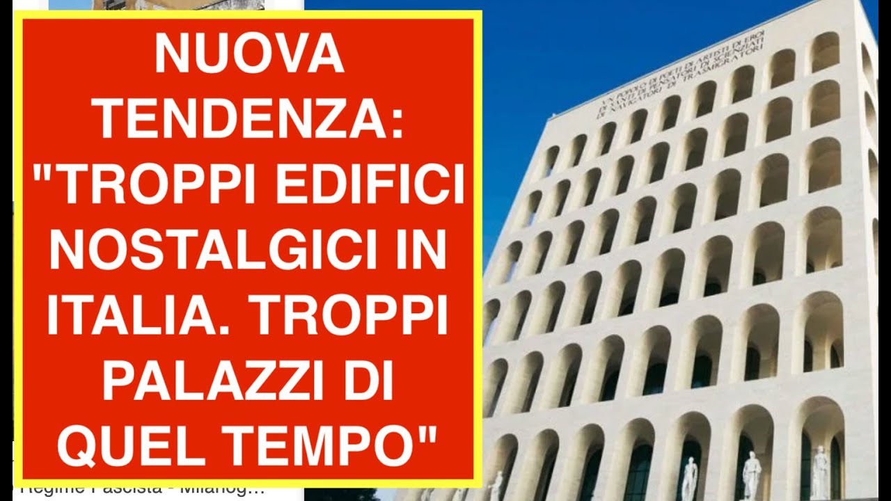 NUOVA TENDENZA: "TROPPI EDIFICI NOSTALGICI IN ITALIA. TROPPI PALAZZI DI ...