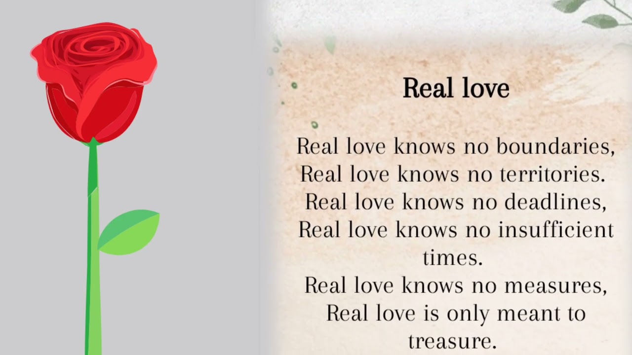 Real Love Poems