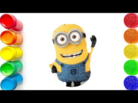 Minions Drawing, Coloring, Painting for Kids and Toddlers | - YouTube