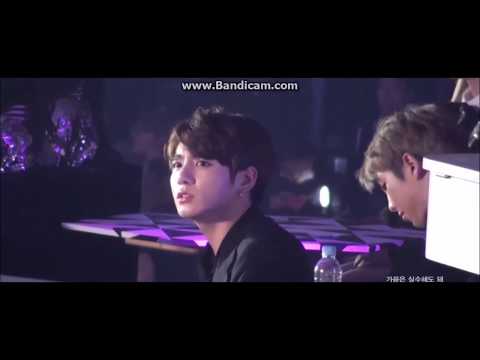 jungkook reaction to emotional singing \