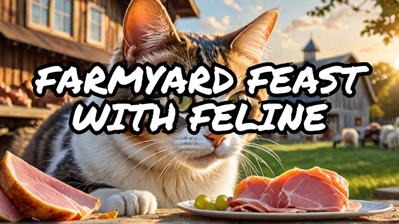 Lexi Cat Explores Farm, Eats Ham! - YouTube