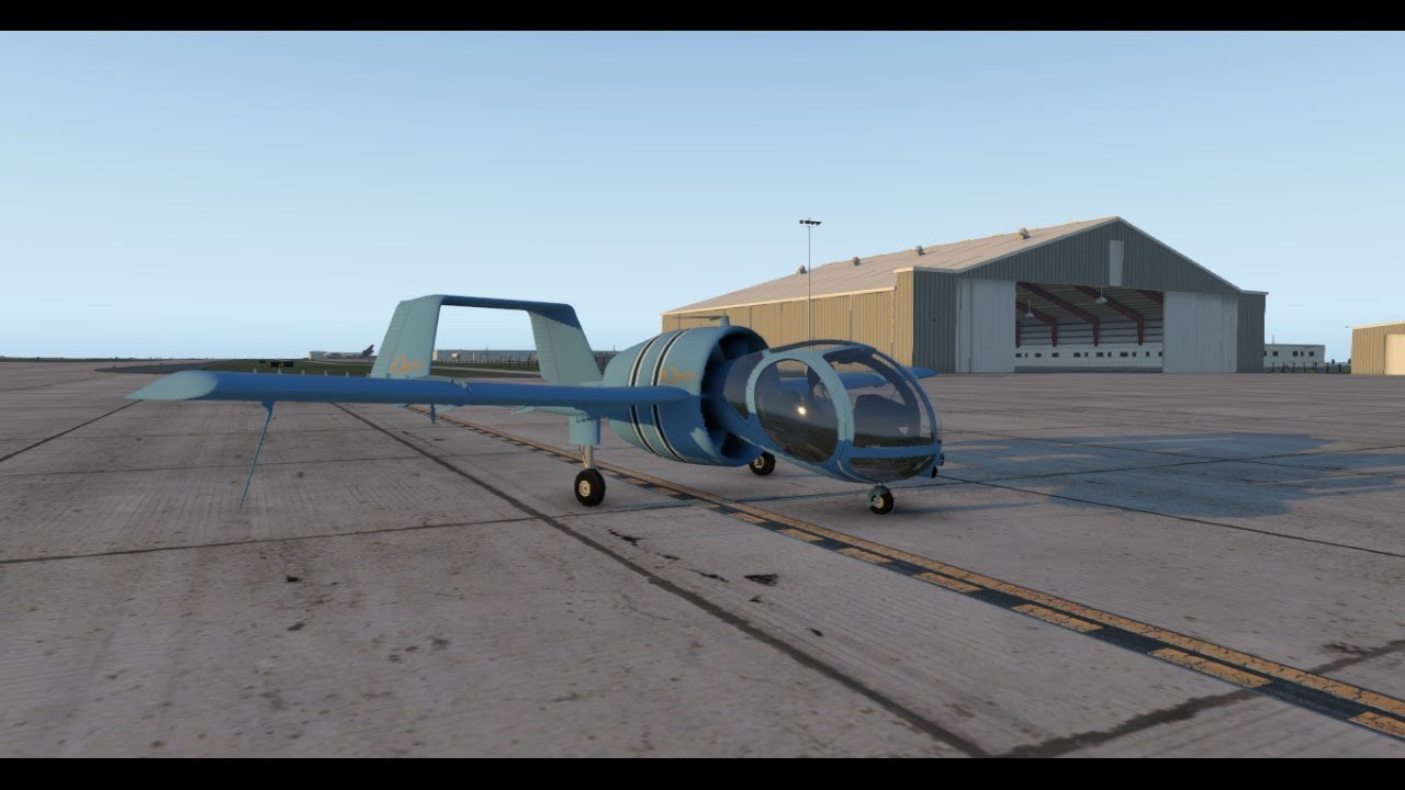 First flight in freeware Edgley Optica (X-Plane 11) - YouTube