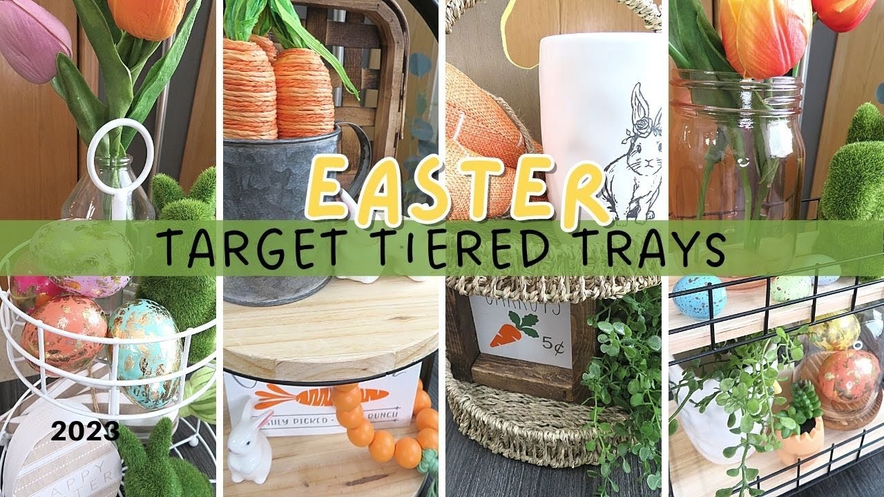 Target Tiered Tray Series || Easter Pinterest-inspired || 2023 - YouTube