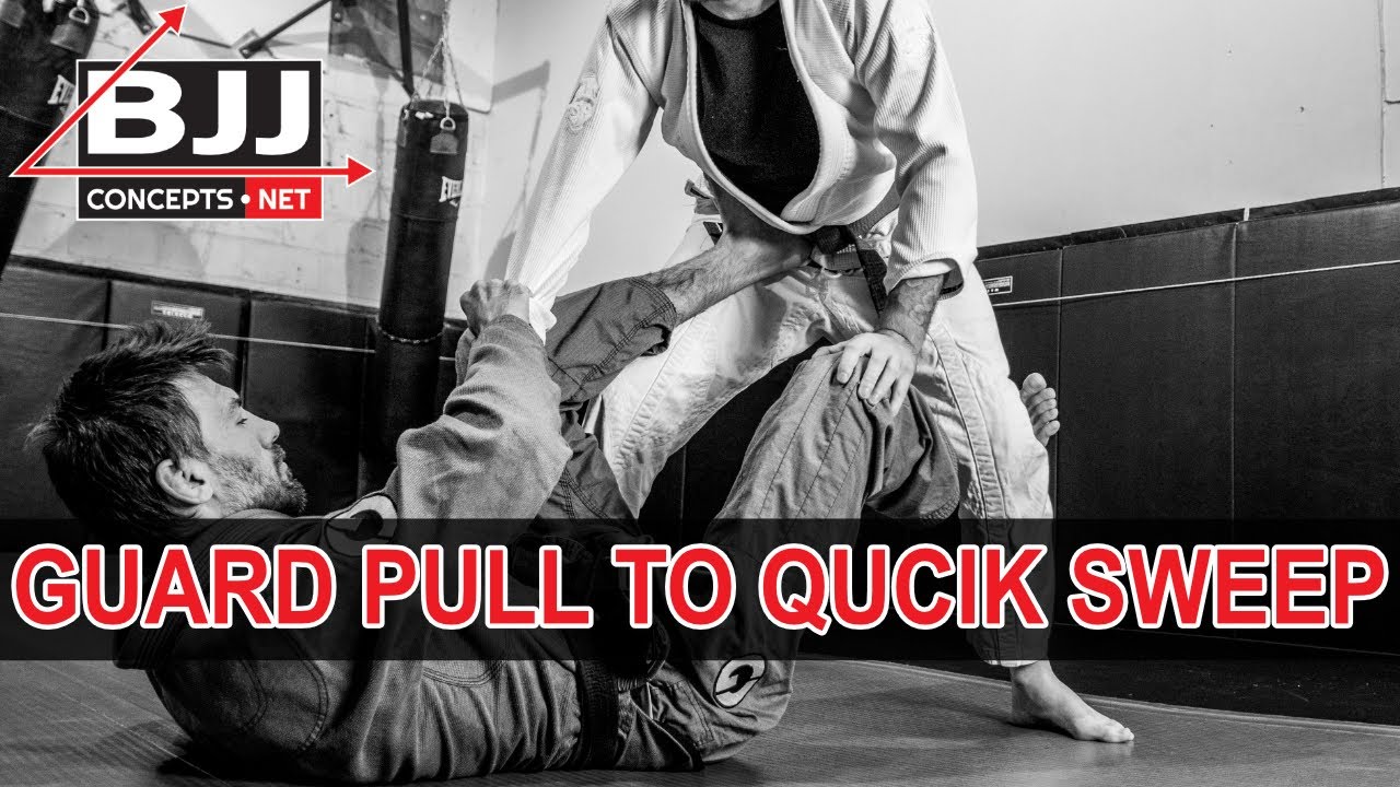 Use This Fast Sneaky Sweep Off a Guard Pull | BJJConcepts.net - YouTube