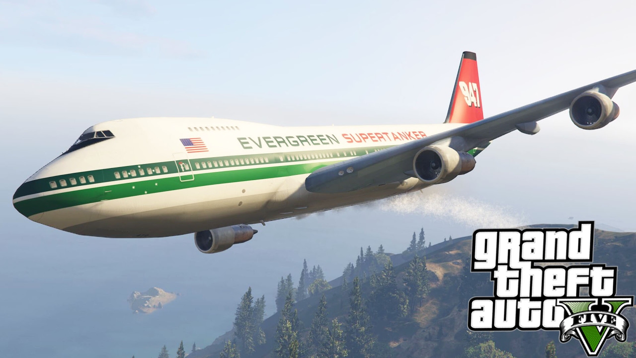 GTA V Boeing 747-200 Supertanker Firefighting Aircraft - YouTube