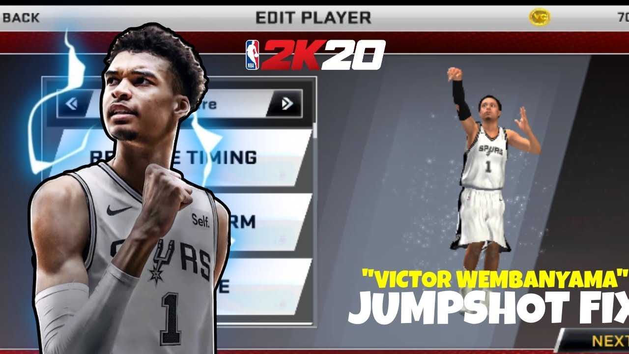 Victor Wembanyama Jumpshot and Signature Fix for Nba2k20 Mobile - YouTube