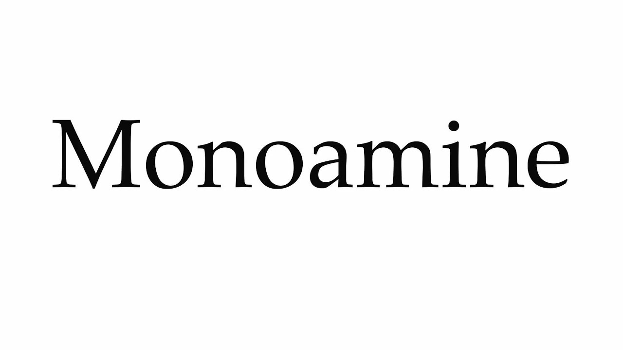 How to Pronounce Monoamine - YouTube