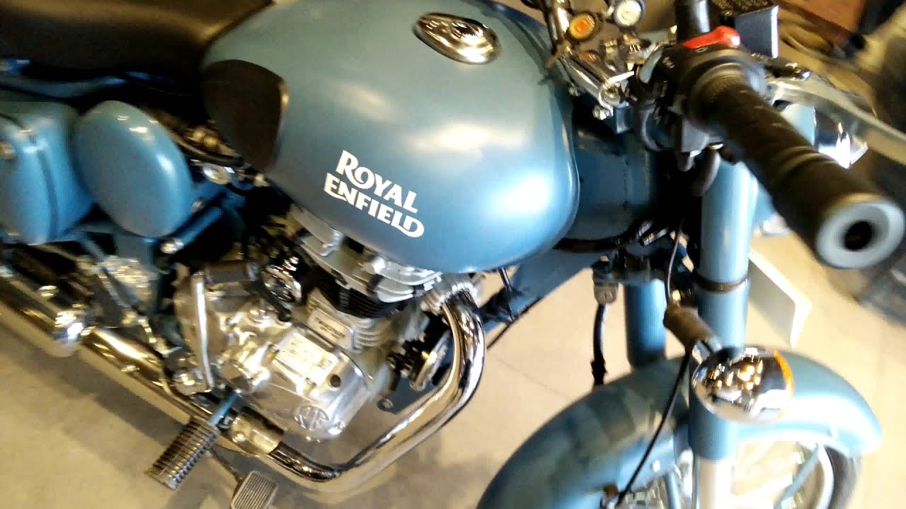 Royal Enfield squadron blue - YouTube