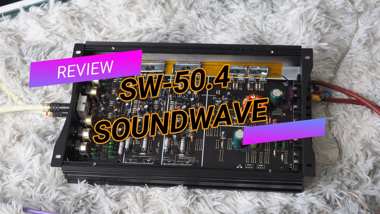 รีวิว เพาเวอร์แอมป์ AB 4CH SW-50.4 SOUNDWAVE เครื่องเสียงรถยนต์ - YouTube