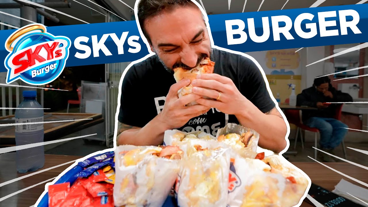 OS MAIORES LANCHES DO SKY'S BURGER!! - YouTube