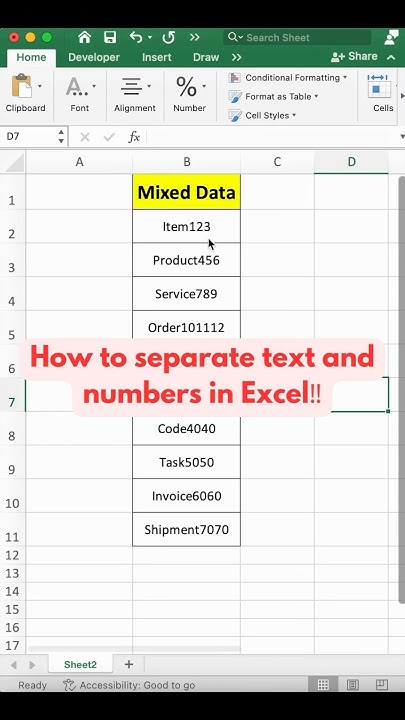 Split Text & Numbers in Excel FAST with Power Query! 🚀 #excelshorts #tutorial - YouTube