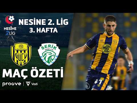 Ankaragücü - Serik Spor | Nesine 2. Lig Kırmızı Grup | 3. Hafta Özet