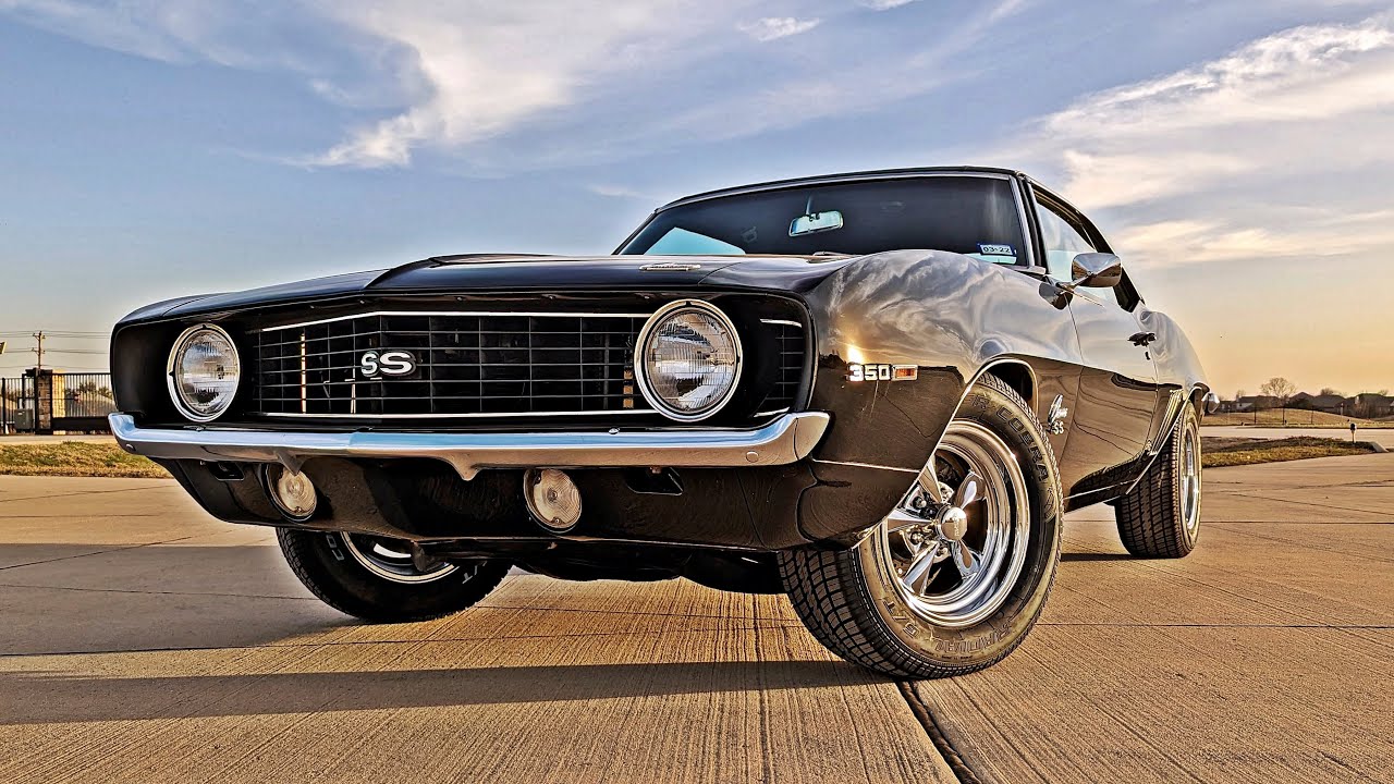 1969 Chevrolet Camaro SS 350 4-Speed Manual Triple Black Restored - YouTube