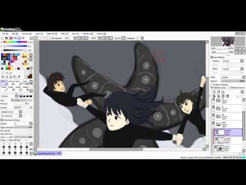 Raib Seli Ali & Raja bintang laut (speed paint) - YouTube