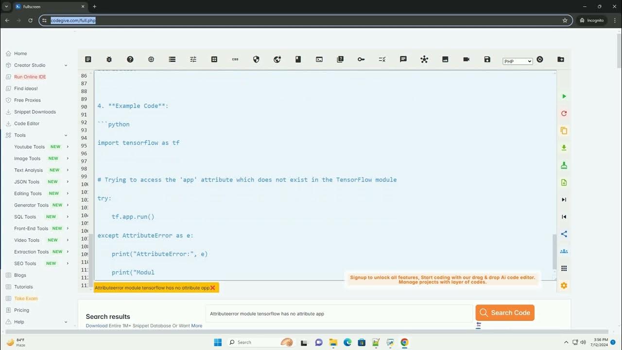 Attributeerror Module Tensorflow Has No Attribute App Youtube