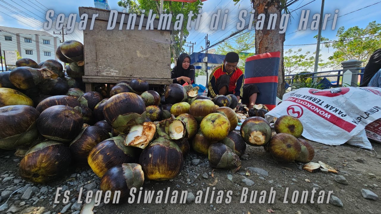 Khasiatnya Ada di Mbah Google‼️ Es Legen Siwalan Alias Buah Lontar ...