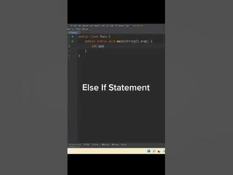 Analysis of creative if-else, if-else-if, and nested or ladder if-else structures - YouTube