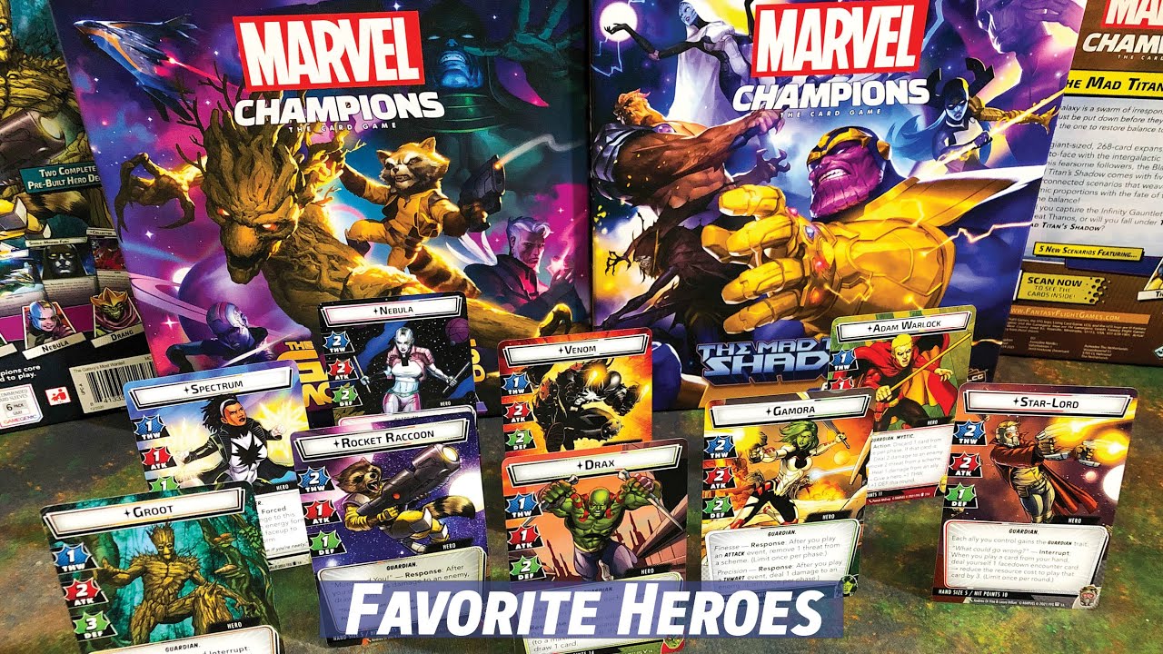 Favorite Heroes for MARVEL CHAMPIONS | Top 10 (of 26) for my Play Style ...