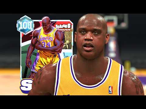 PRO PASS LEVEL 40 100 OVERALL SHAQ GAMEPLAY! THE MOST BROKEN CARD IN NBA 2K26 MyTEAM!