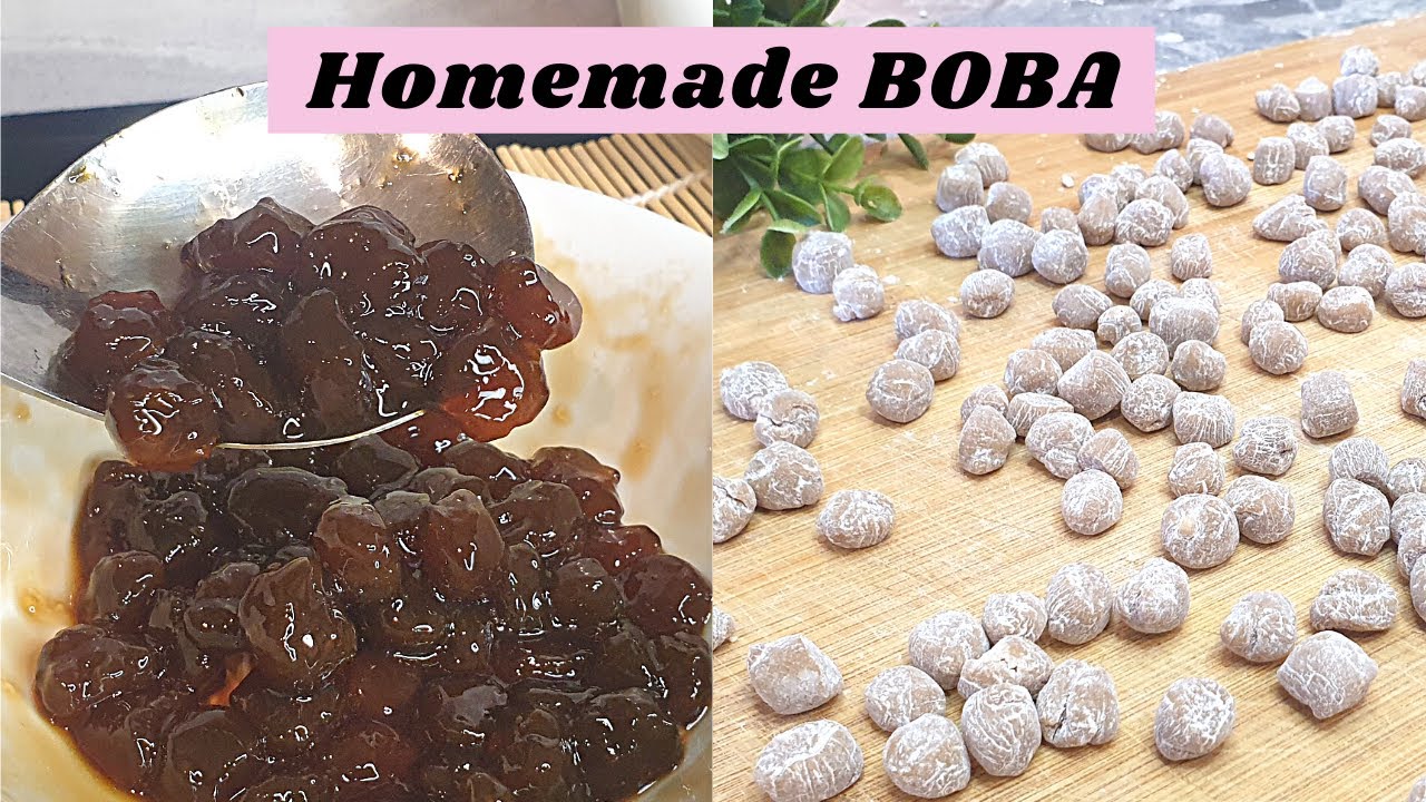 EASY Homemade BOBA Pearls | Tapioca Pearls from Scratch 3 Ingredients ...