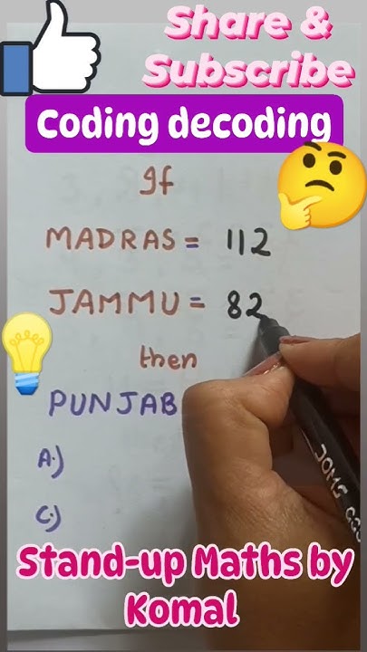 Codingdecoding Reasoning Maths Mathematics Yt Youtubeshorts Ytviral Ytshortsvideo Youtube