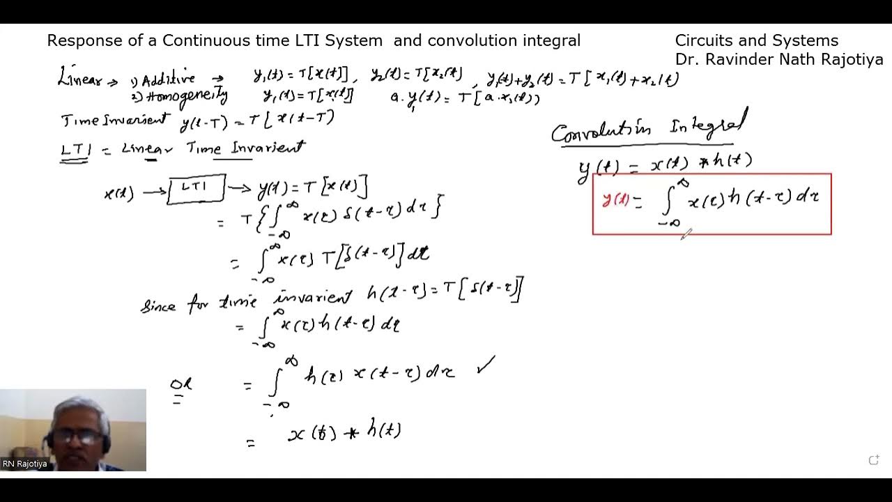 LTI system I Response and Convolution integral - YouTube