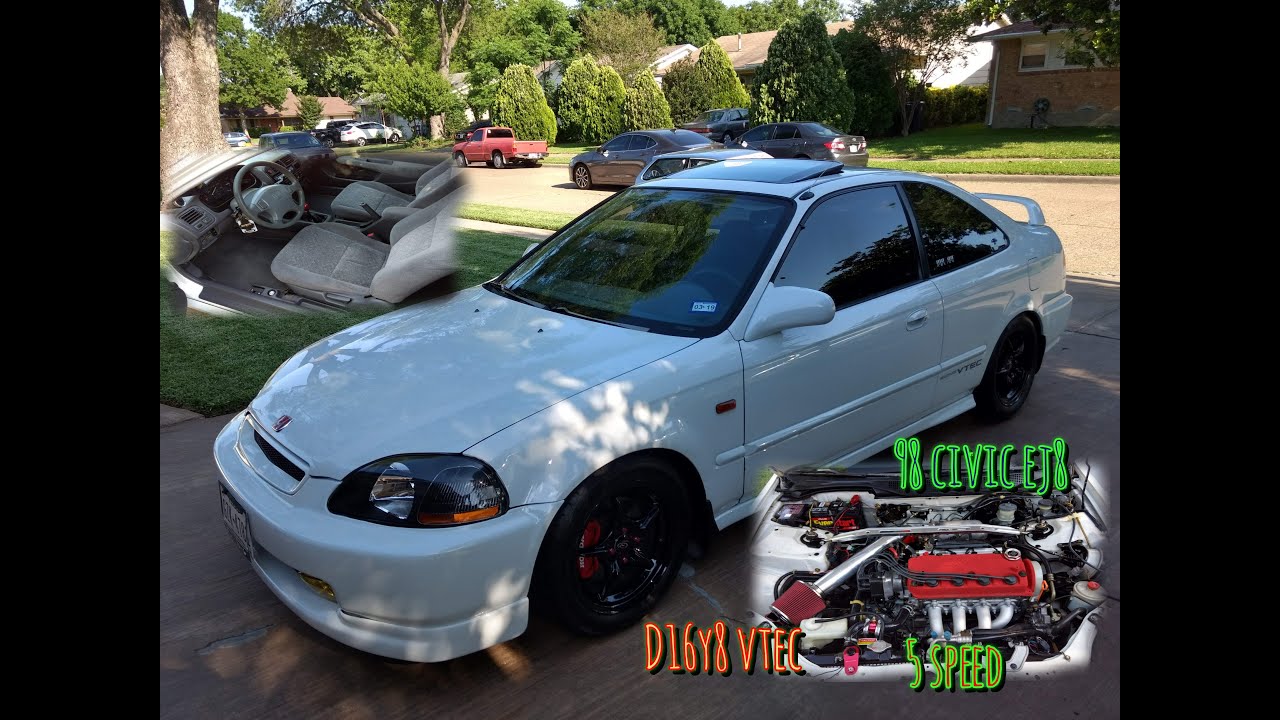 super clean honda civic ej8 - YouTube
