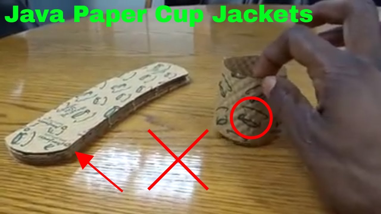 How To Use Java Paper Cup Jackets Review - YouTube