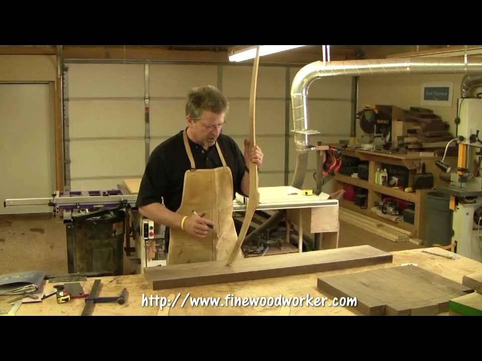 Building a Simple Rocking Chair - making the rear legs - YouTube